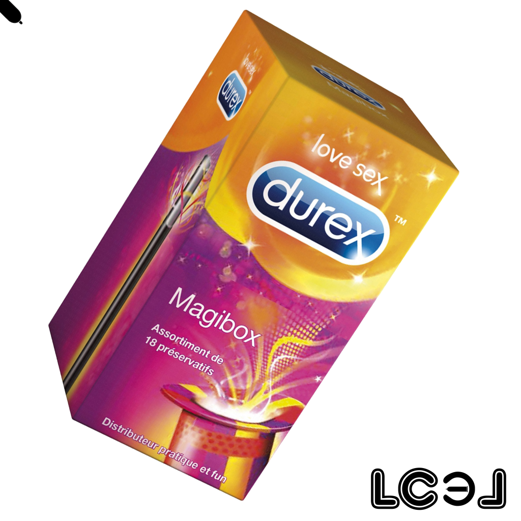 Durex – MagiBox – Assortiment de préservatifs (x18) – La Capote en Ligne